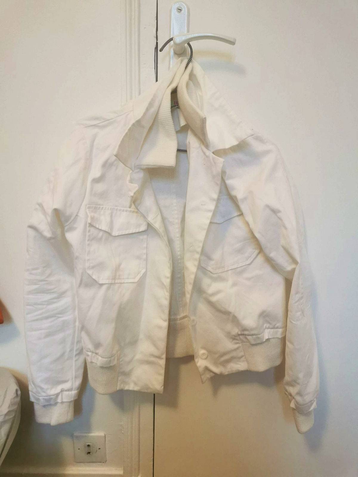 Veste blanche Ba&Sh façon bombers - Taille S sur Gens de Confiance