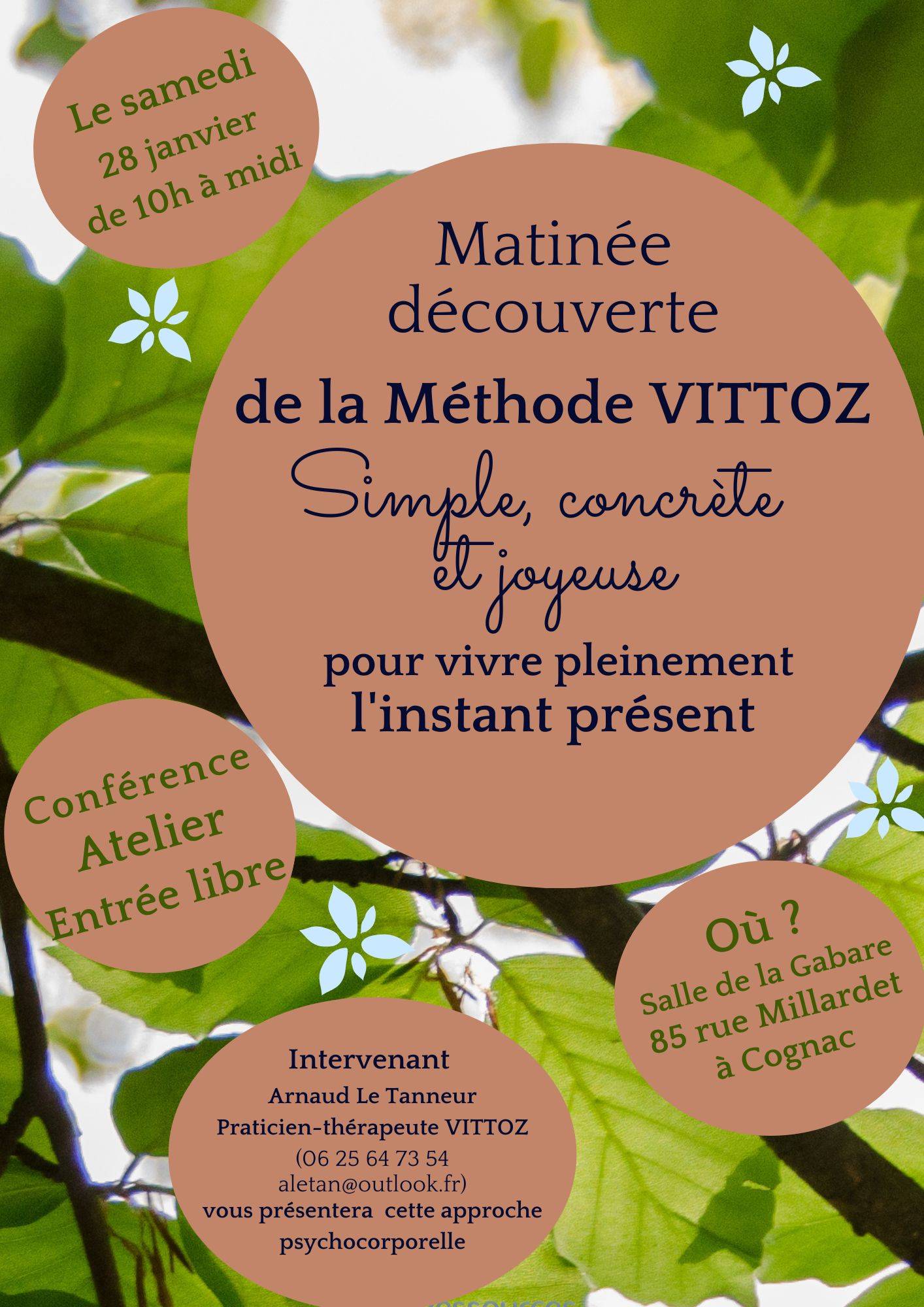 Propose séance de découverte à la méthode VITTOZ sur Gens de Confiance